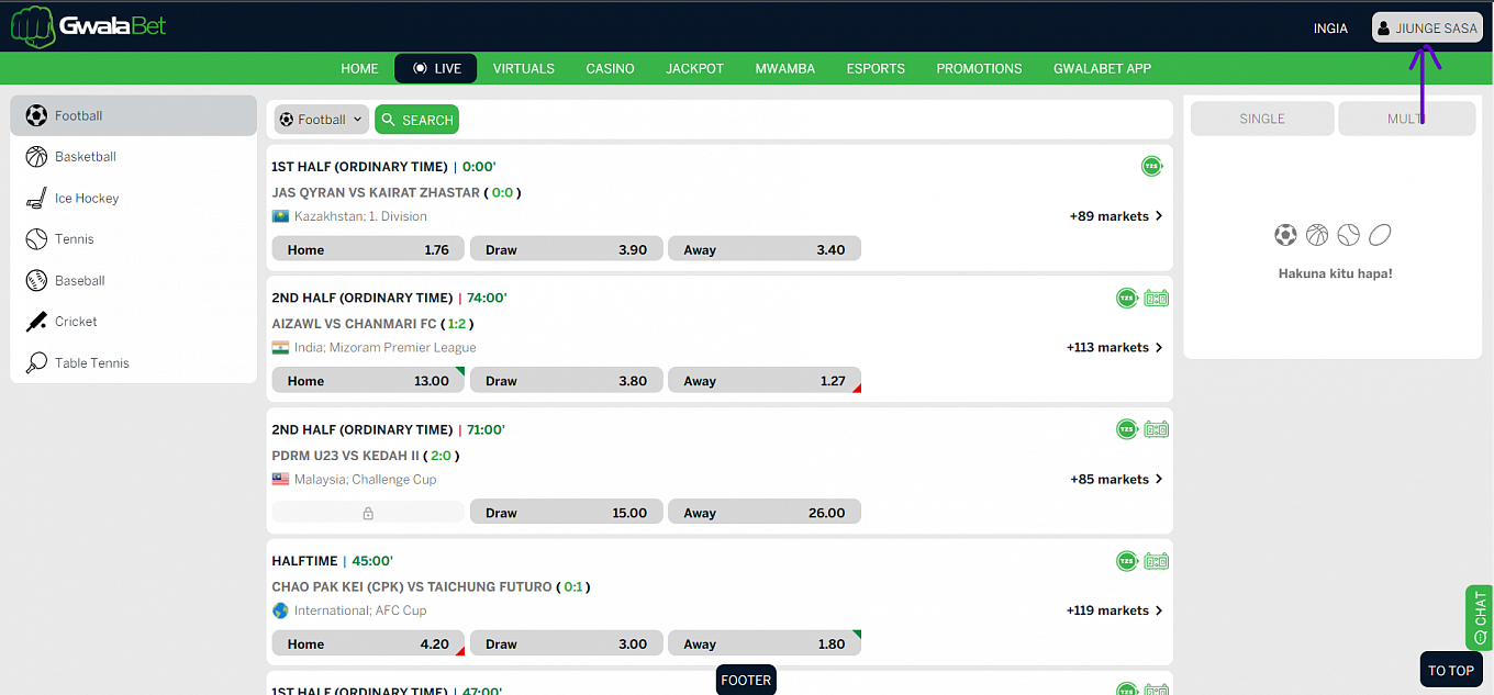 Gwala Bet App Download APK for Android & iOS in Tanzania (2024)